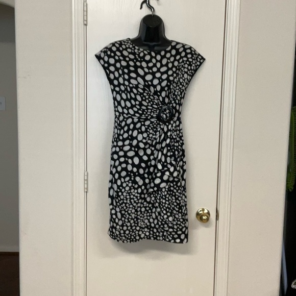 Donna Ricco | Dresses | Donna Ricco Black And White Sheath Dress With ...